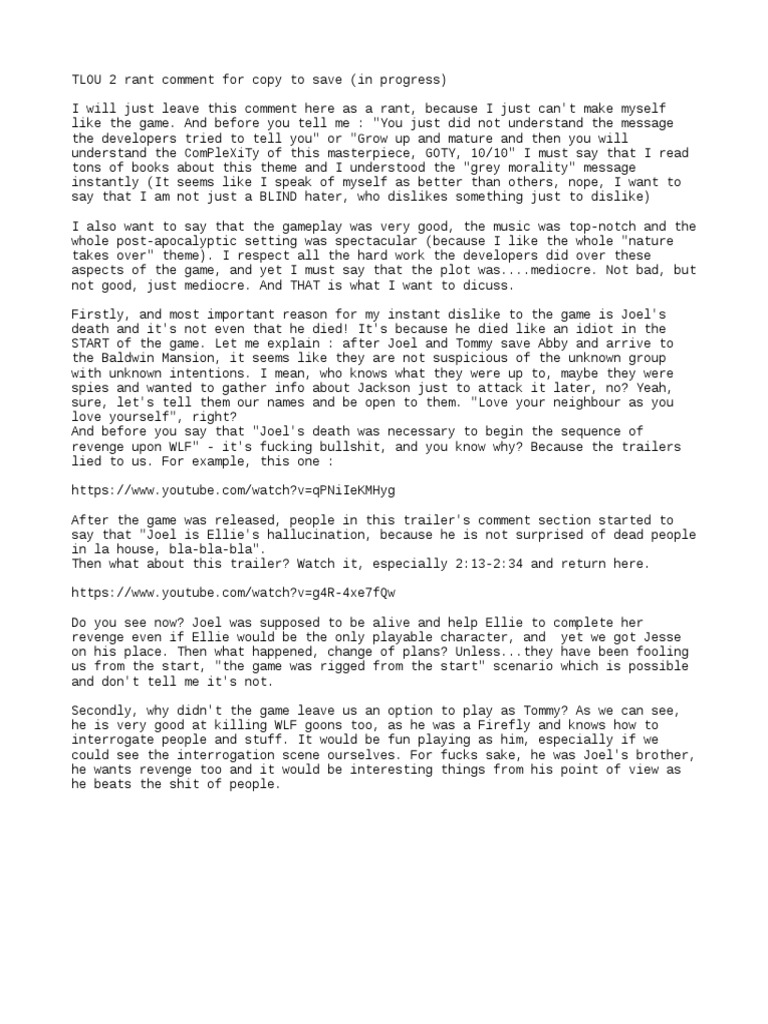 Tlou 2 | PDF