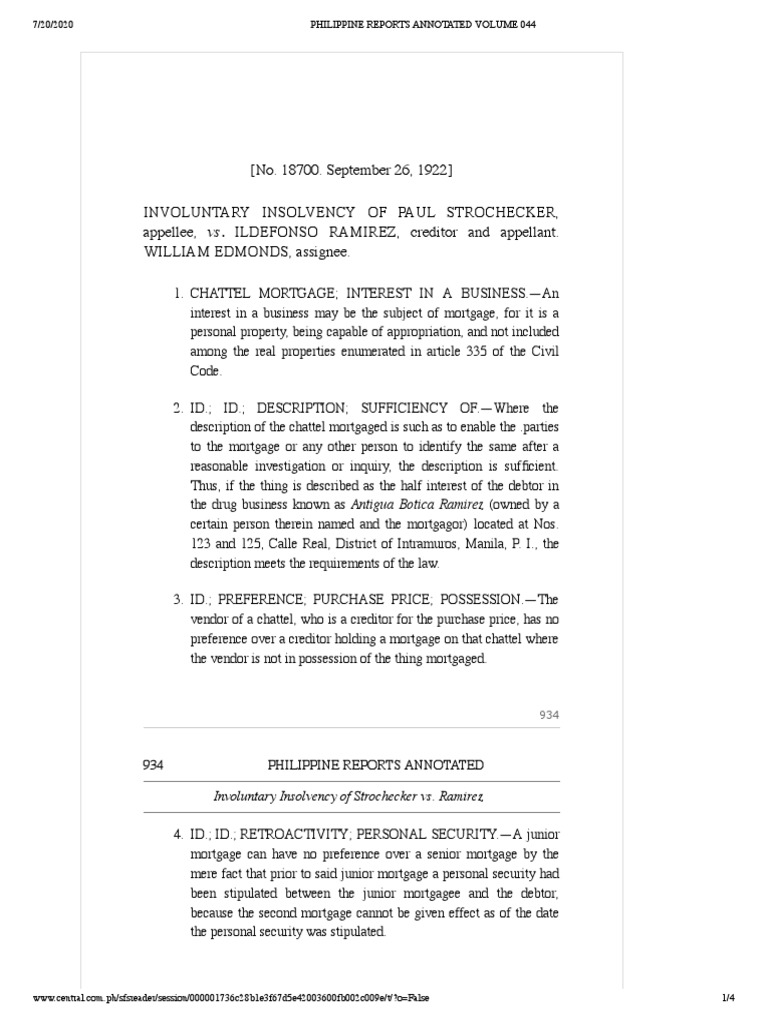 19 Strochecker v. Ramirez PDF | PDF | Mortgage Law | Virtue