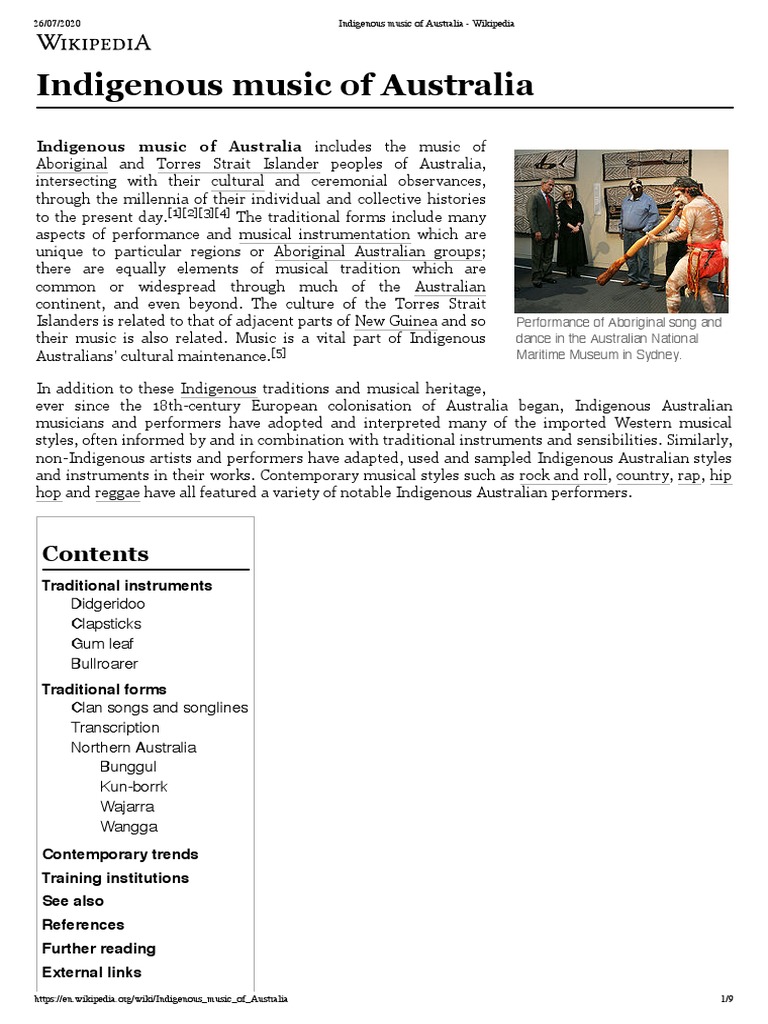 Indigenous Music of Australia | Download Free PDF | Indigenous Peoples ...