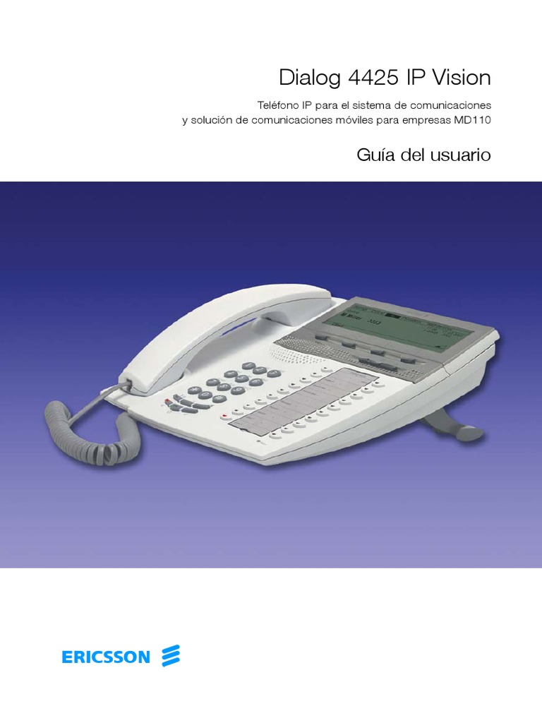 Manual Usuario MD Dialog 4425 Ipvision PDF | PDF | Teléfono | Contraseña Manual Usuario MD Dialog 4425 Ipvision PDF | PDF | Teléfono | Contraseña