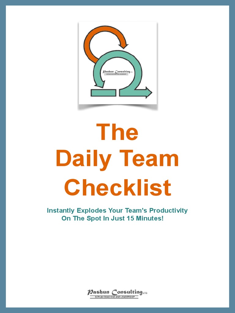 The Daily Team Checklist: Instantly Explodes Your Team's Productivity ...