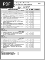 Visual Inspection Checklist PDF | PDF | Leak | Pipe (Fluid Conveyance)