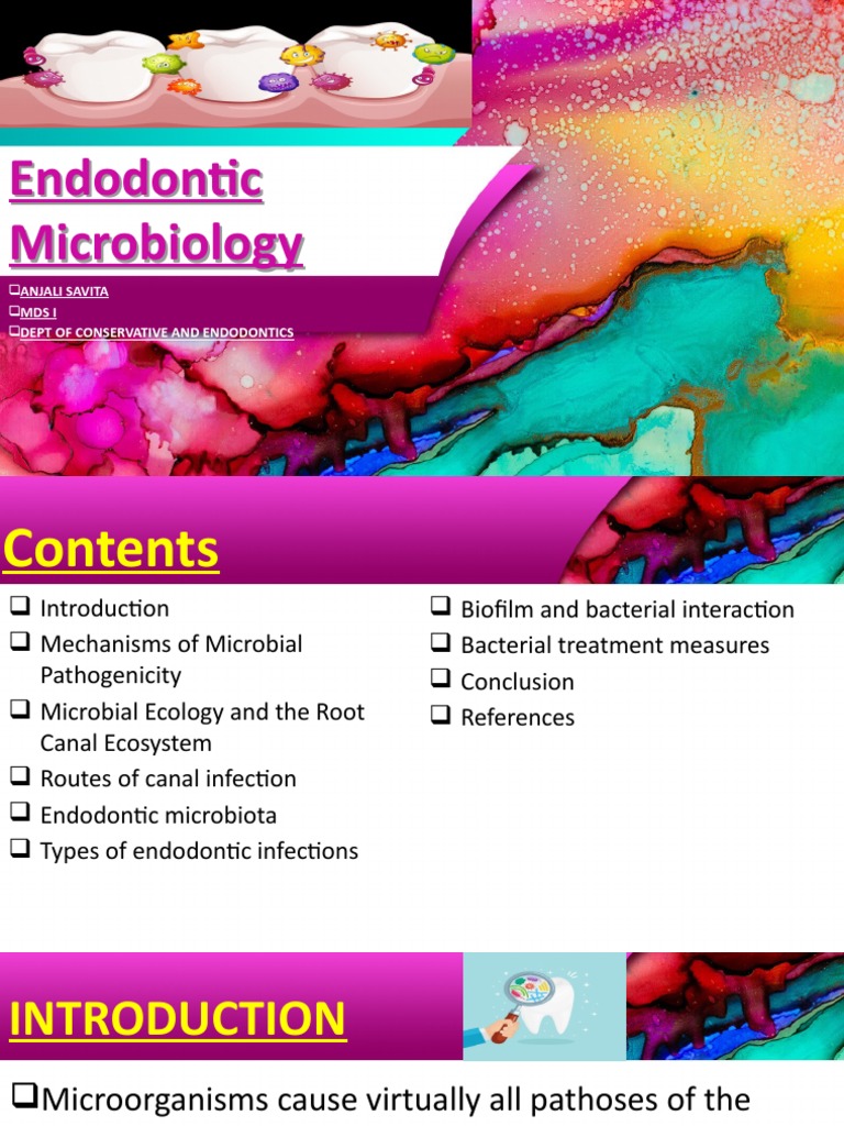 Endodontic Microbiology Final PPT Presentation | PDF | Biofilm | Bacteria