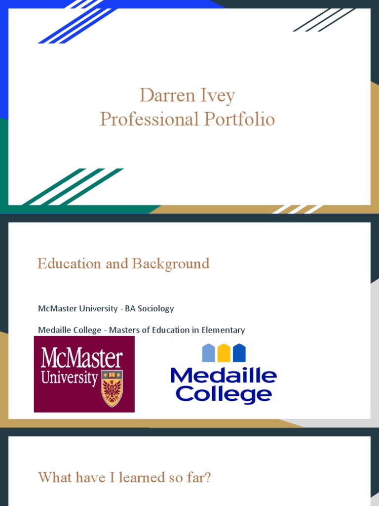Msed Portfolio Section | PDF