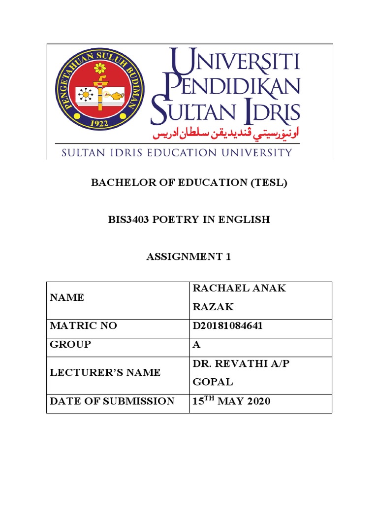 Poem Analysis The Man He Killed | PDF | Thomas Hardy | Poetry
