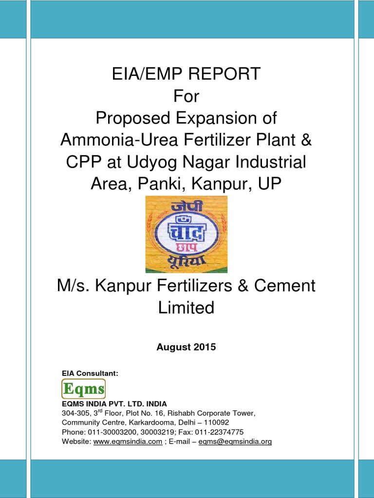 KFCL Report PDF | PDF | Urea | Environmental Impact Assessment
