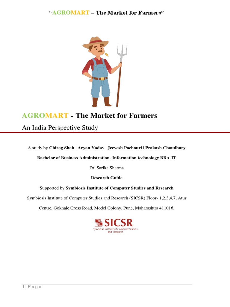 Agro Mart - The Market For Farmers PDF | PDF | Commodity Markets ...