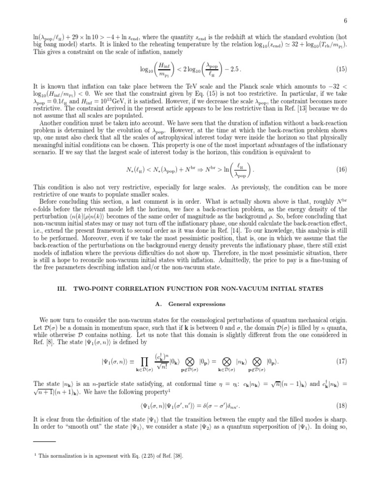 Pop End End 10 End 10 RH: Iii. Two-Point Correlation Function For Non ...