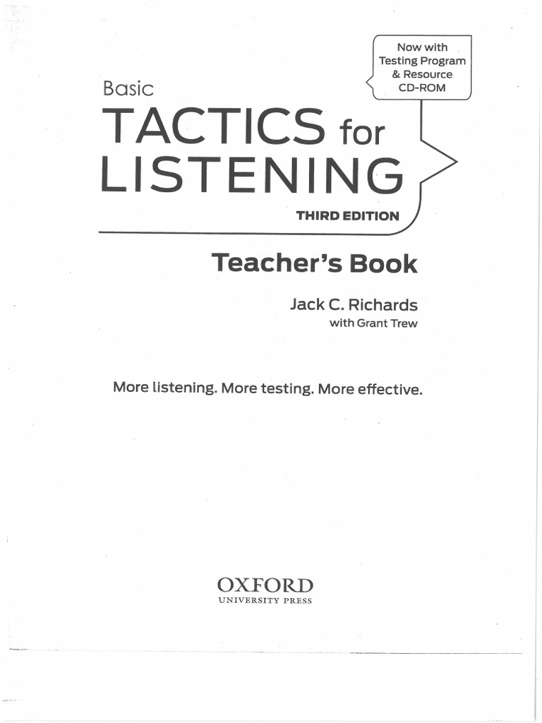 Tactics For Listening Basic (Answer) | PDF