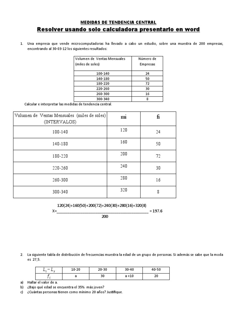 TAREA - MTC Clase 5 ESTADISTICA 1 | PDF | Enseñanza de matemática | Business