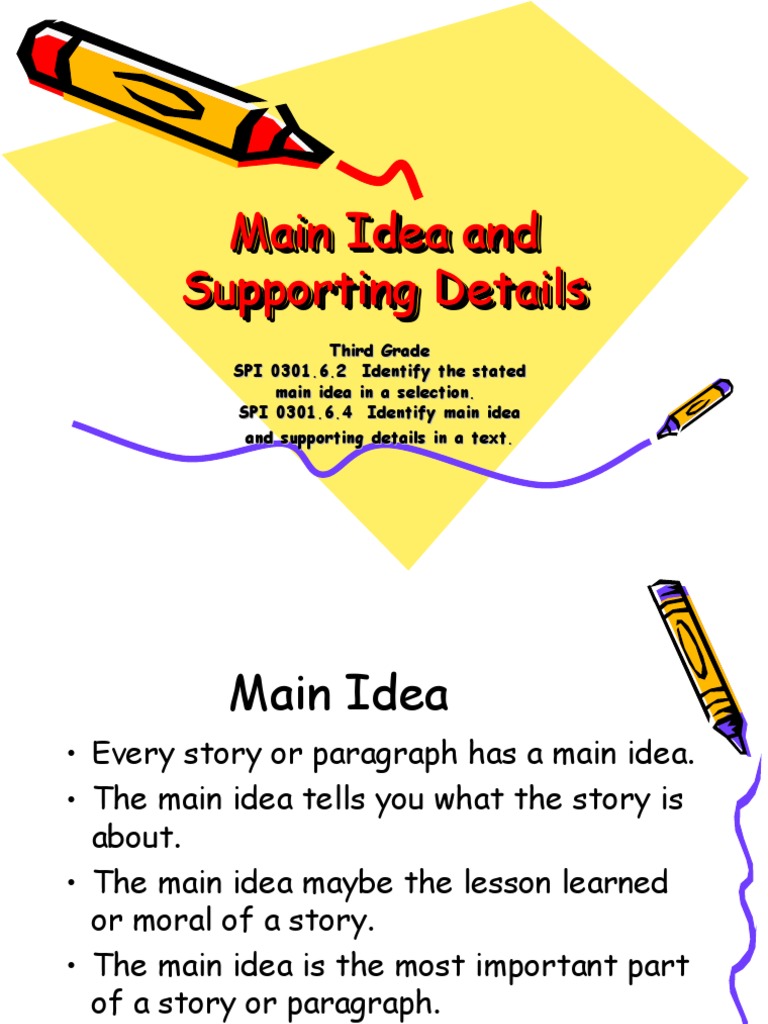 Main Idea and Supporting Details | PDF | Canal | Erie Canal