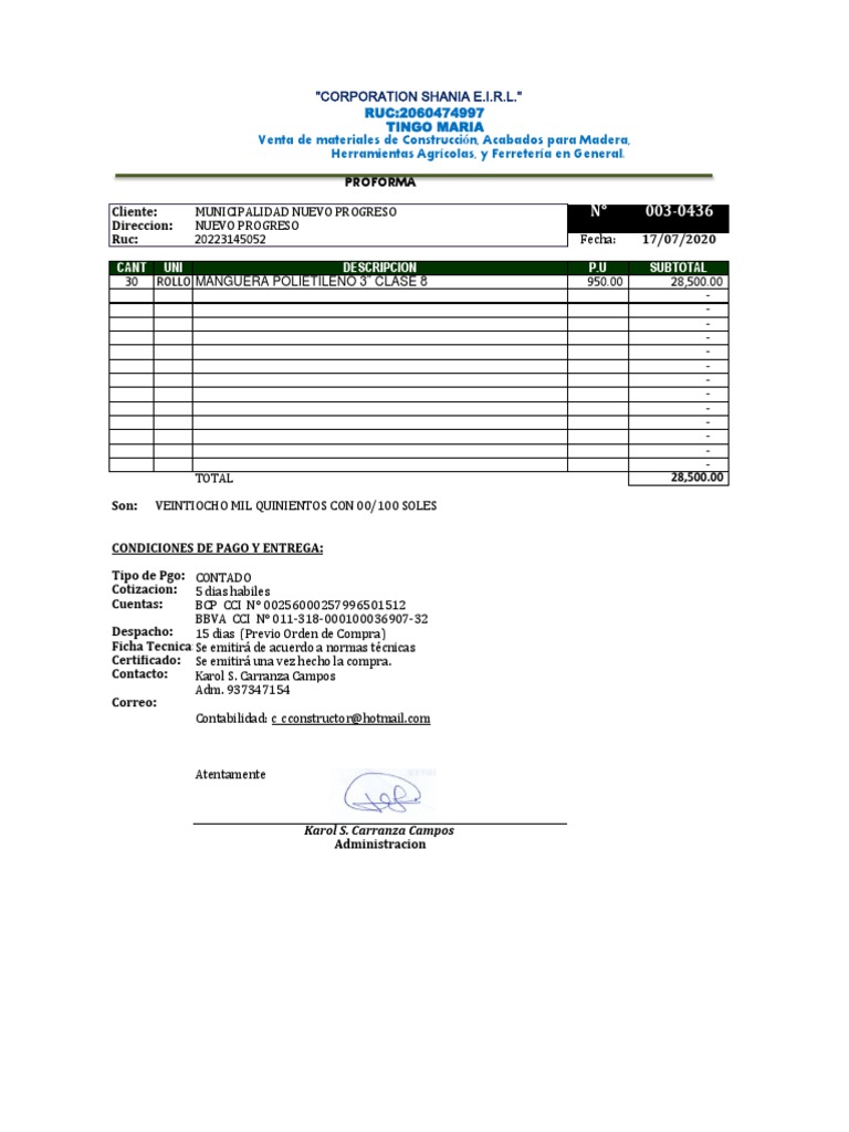 PROFORMA | PDF | Business