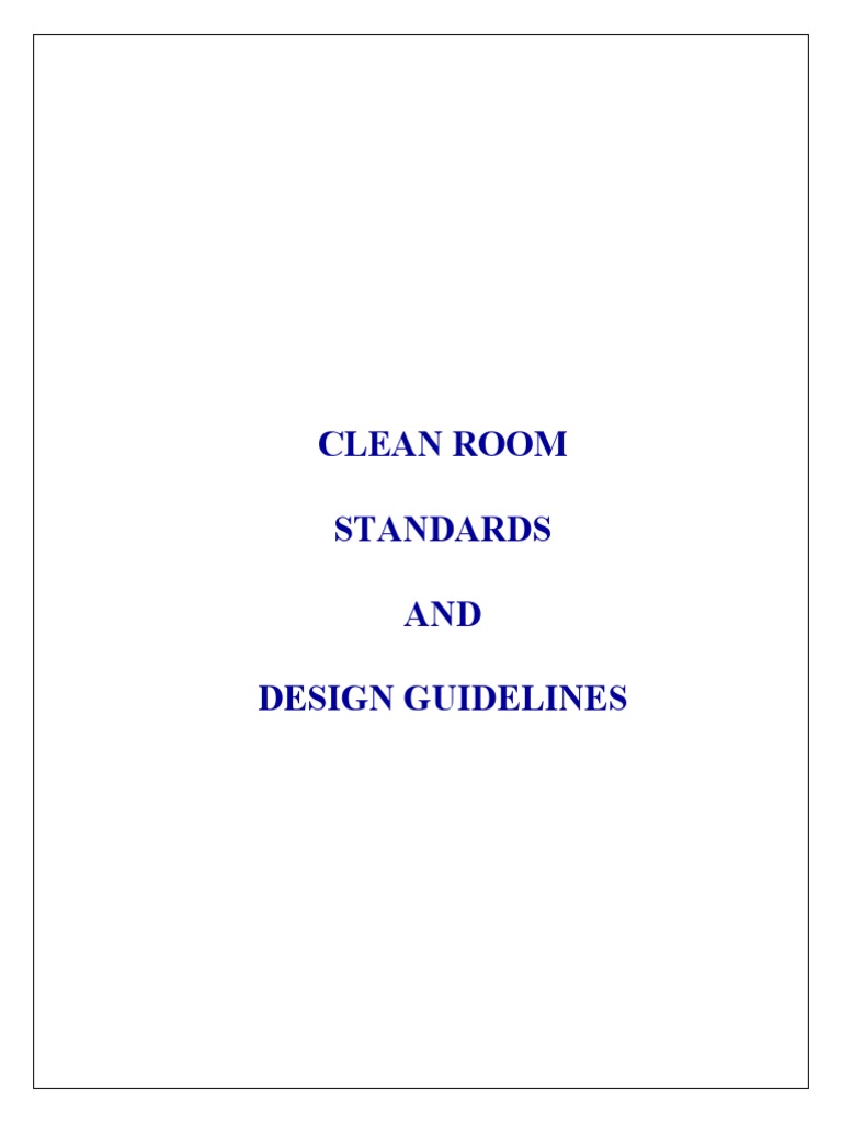 Clean Room Standards | PDF | Electrostatic Discharge | Materials