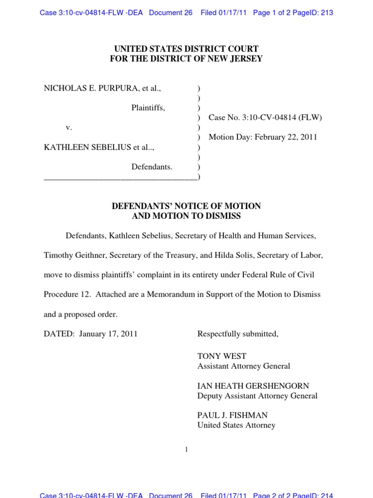United States District Court For The District of New Jersey | PDF ...