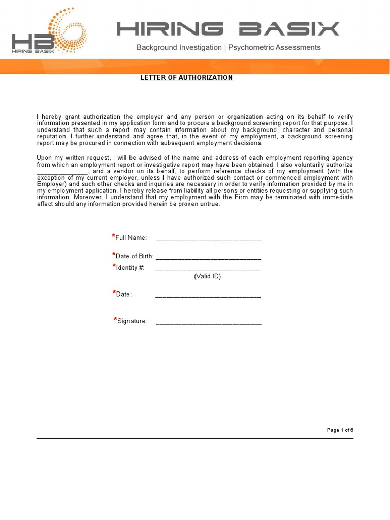 Updated BGV FORM and LOA | Download Free PDF | Background Check | Virtue