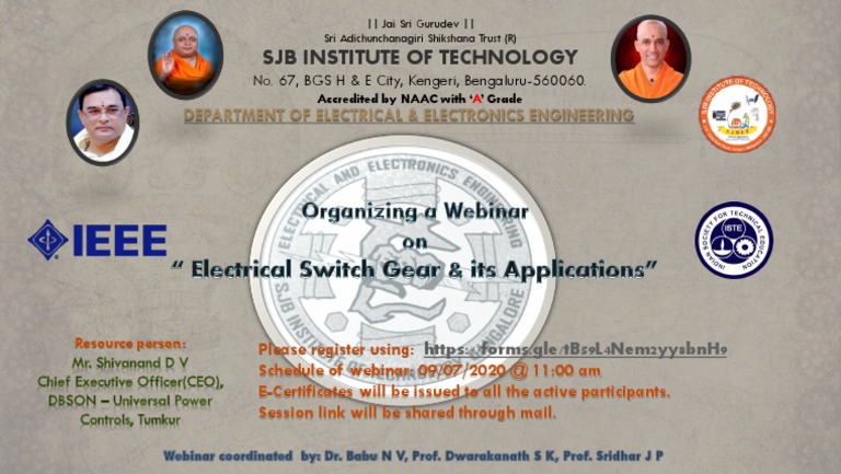 SJB Institute of Technology: Department of Electrical & Electronics ...