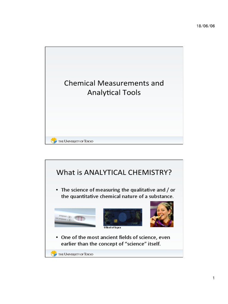 Unit 1 Chemical Measurements and Analytical Tools PDF | PDF | Chemistry ...