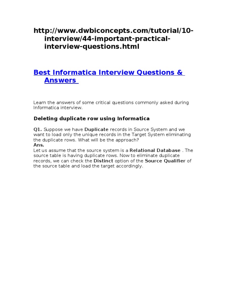 Interview/44 Important Practical Interview Questions - HTML | PDF ...