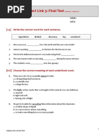 Movers Practice Tests for Collin | PDF