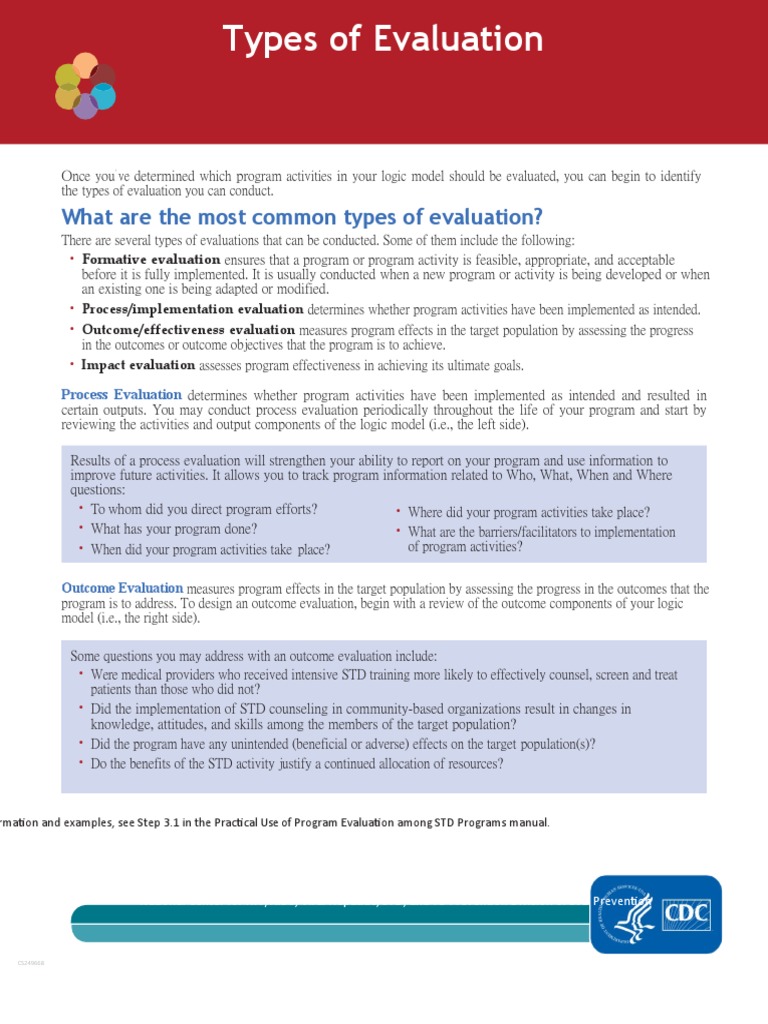What Are The Most Common Types of Evaluation? | PDF | Evaluation ...