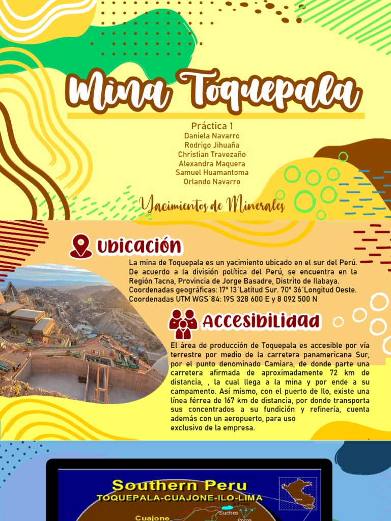 Mina Toquepala PDF | PDF | Roca (geología) | Minerales