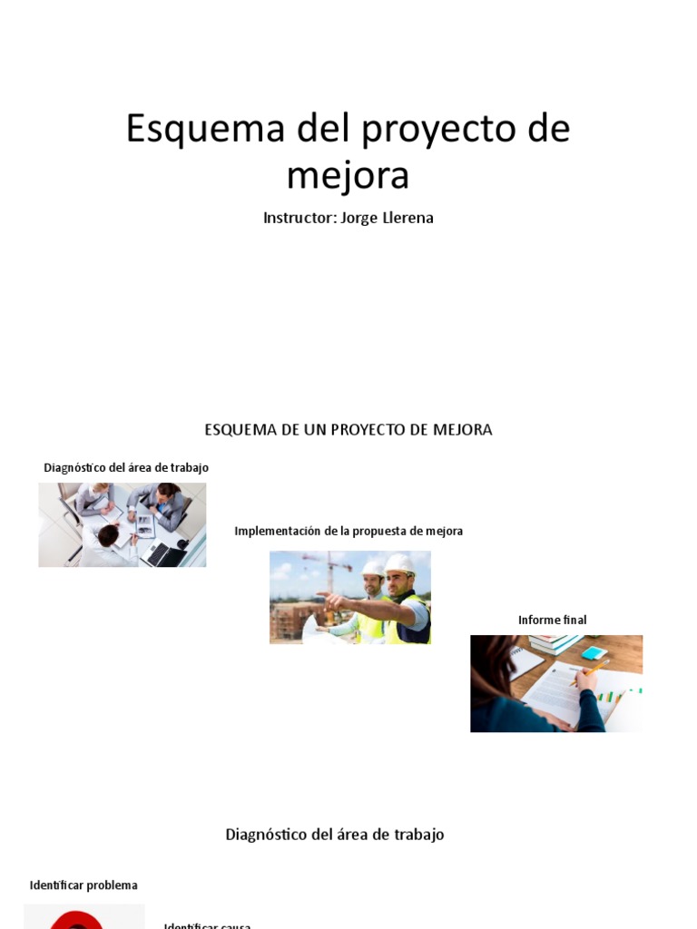 1-Esquema Del Proyecto de Mejora | PDF | Presupuesto | Business