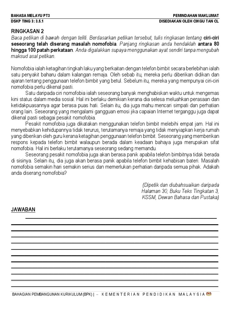 BM Ringkasan 2 | PDF