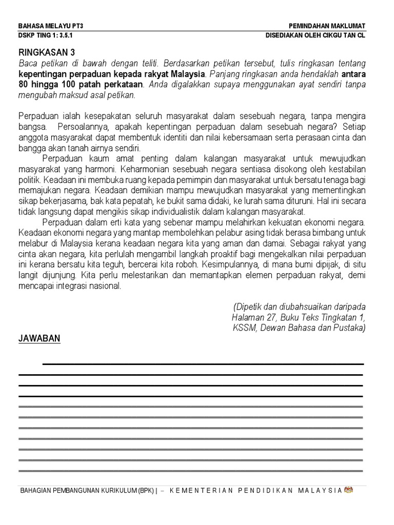 BM Ringkasan 4 | PDF