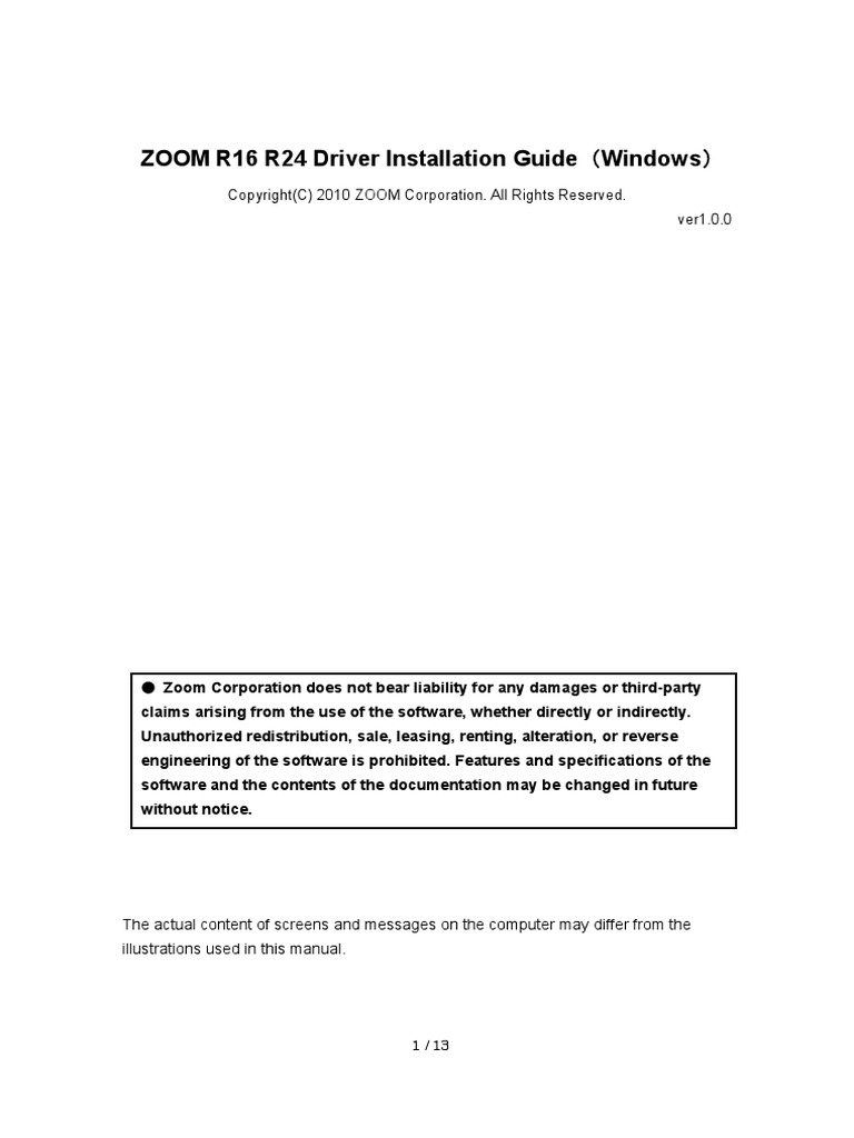 R16 R24 Driver Installation Guide (Windows) | PDF | Device Driver ...