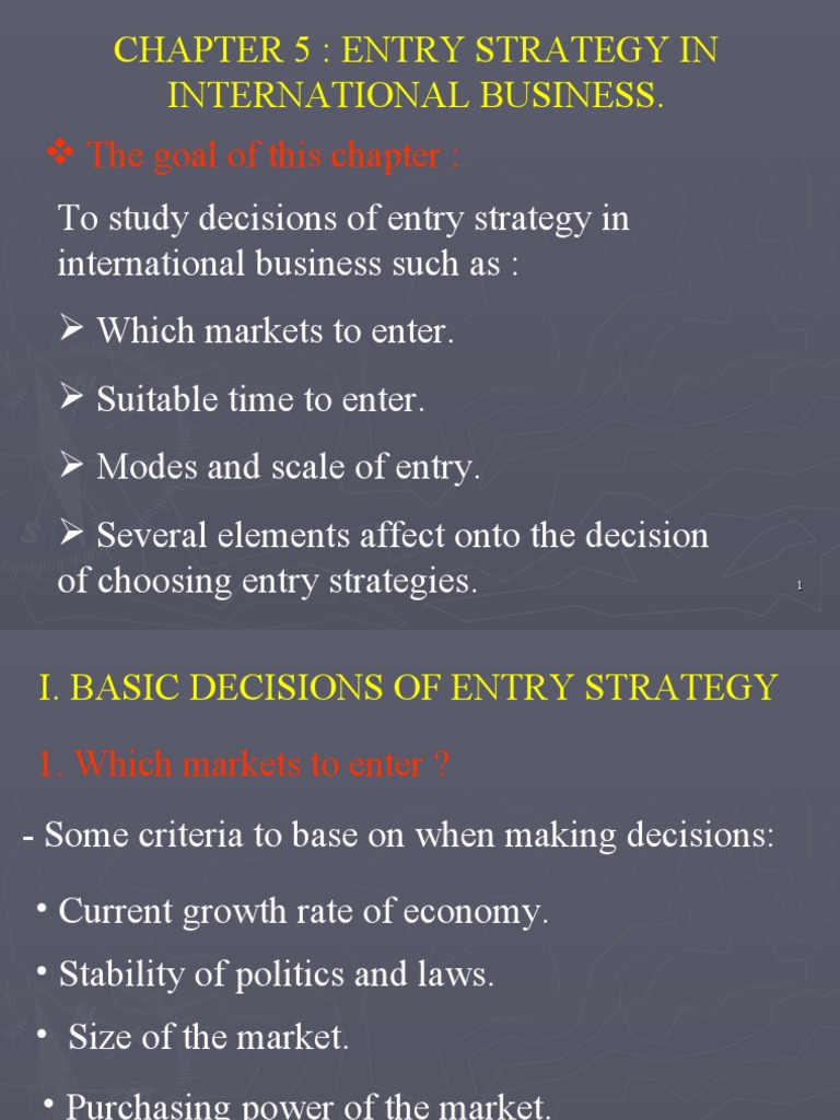 International Business Entry Strategies | PDF | Exports | Franchising