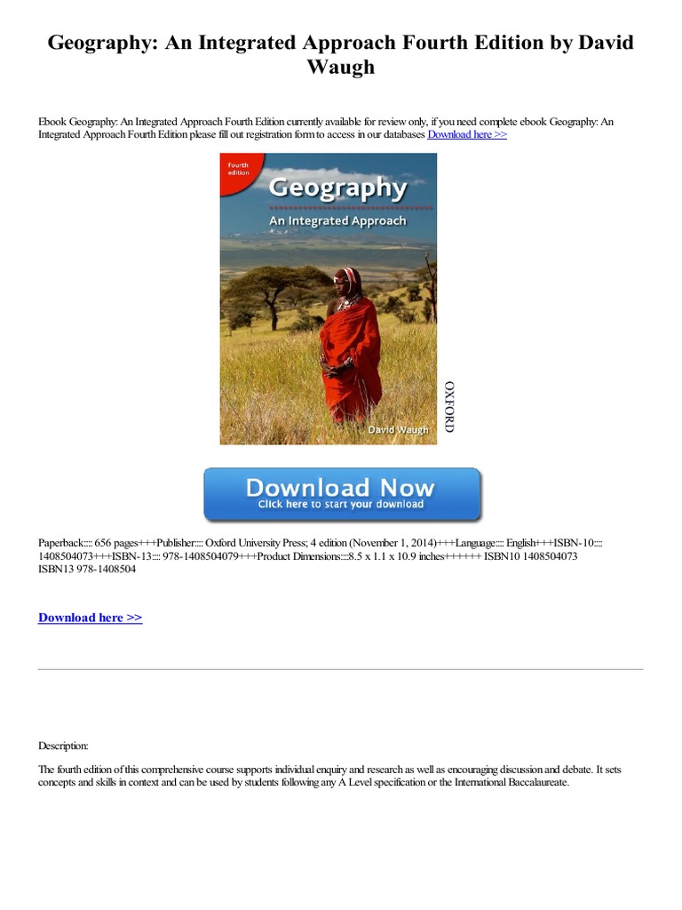 Geography: An Integrated Approach Fourth Edition by David Waugh | PDF