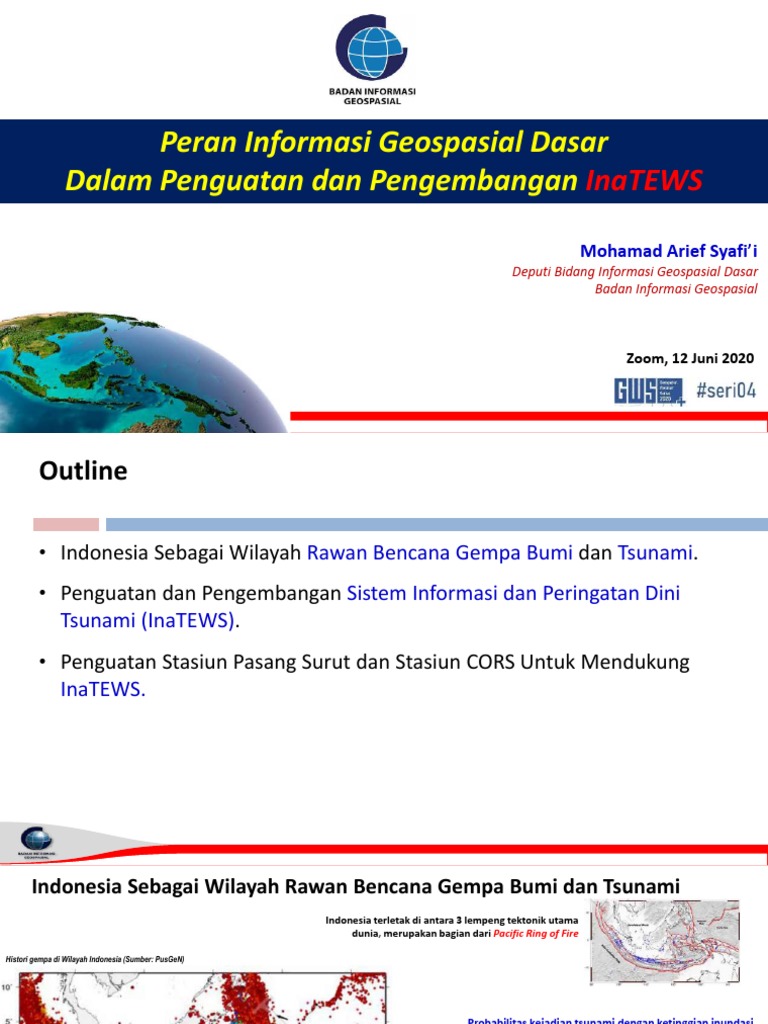 GWS-04-Peran IGD Dalam Meningkatkan InaTEWS - Arief Syafii | PDF