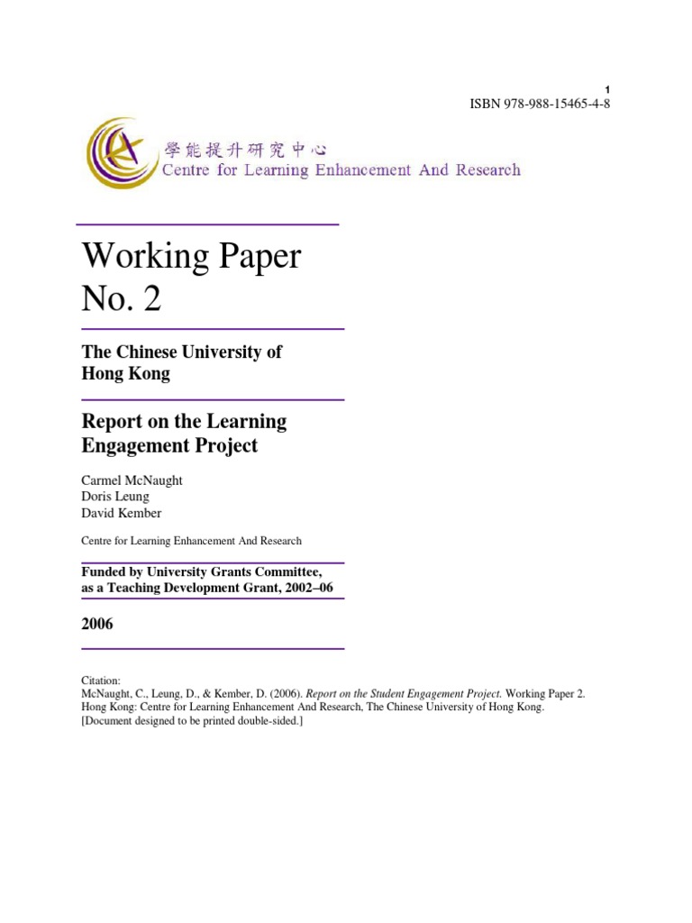 Learning Engagement Survey Questionnaire (Original) | PDF | Educational ...