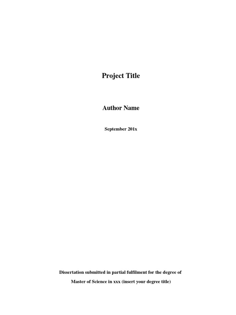 Dissertation Template | PDF