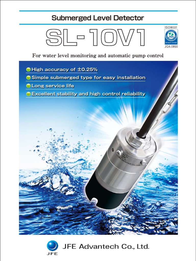 Submerged Level Detector: For Water Level Monitoring and Automatic Pump ...