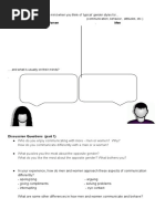 Gender Roles Questions Questionnaire | PDF | Gender Role | Woman