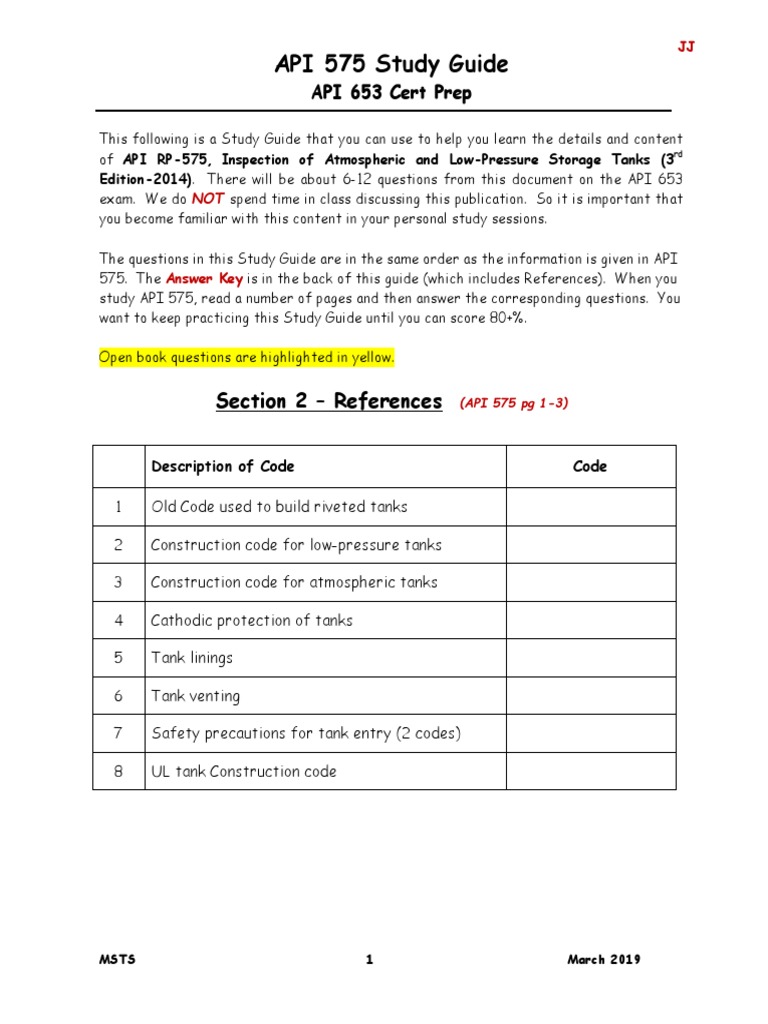 API575 Study Guide | PDF | Corrosion | Stainless Steel