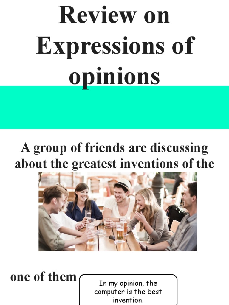Review On Expressions of Opinions | PDF
