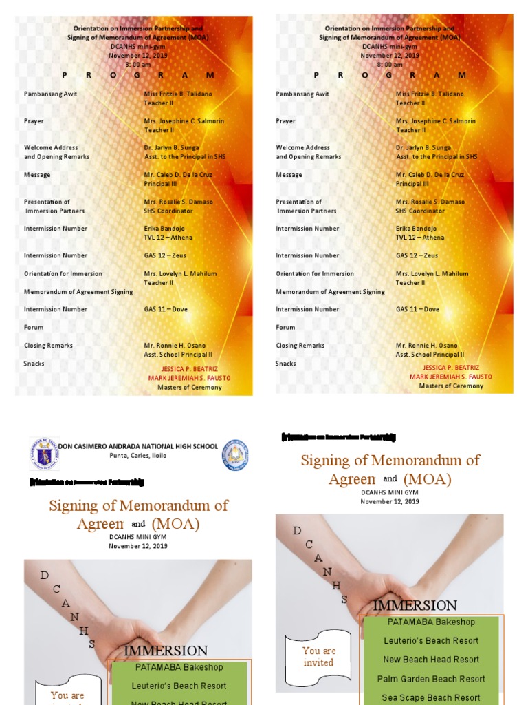 MOA Signing | PDF | Leisure | Nature