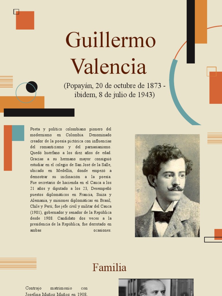 Biografía de Guillermo Valencia | PDF | Arte | Clásicos