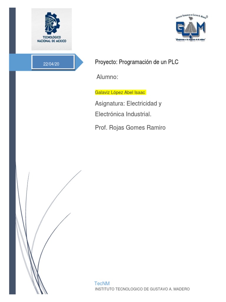 Programación de Un PLC | PDF | Controlador lógico programable ...