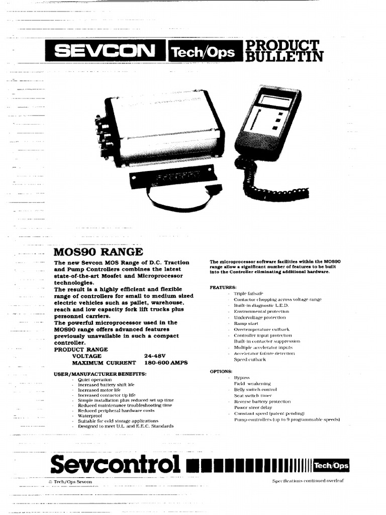 Sevcon MOS90 Manual Â " With Calibrator Appendex | PDF