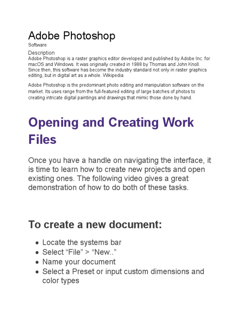 Adobe Photoshop Module | PDF | Image Editing | Adobe Photoshop