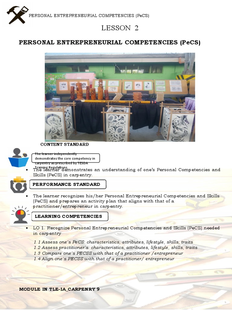 PERSONAL ENTREPRENEURIAL COMPETENCIES (PeCS) FINAL | PDF ...