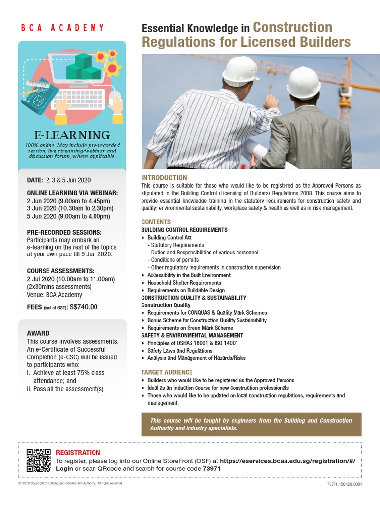Essential Knowledge in Construction Regulations For Licensed Builders ...