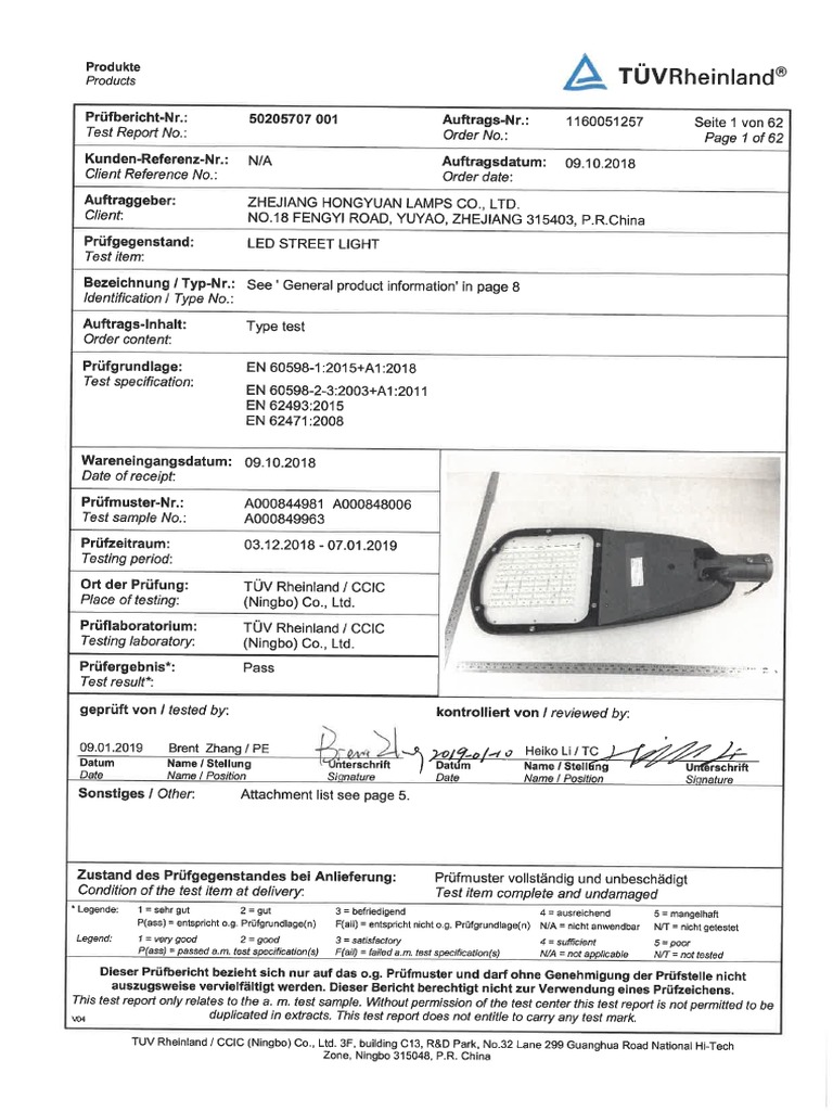 Ce Testing Report PDF | PDF | Electrical Connector | Insulator ...