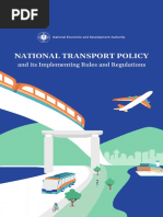National Transport Policy Overview | PDF | Public Transport | Public ...