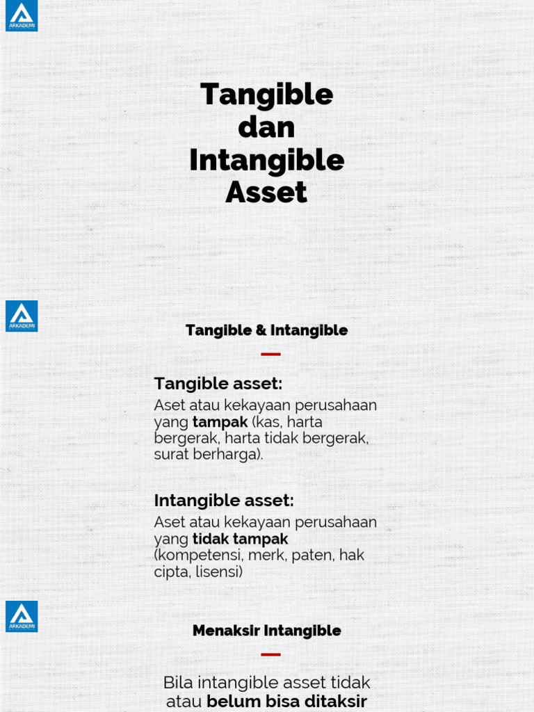 Tangible Dan Intangible Asset | PDF