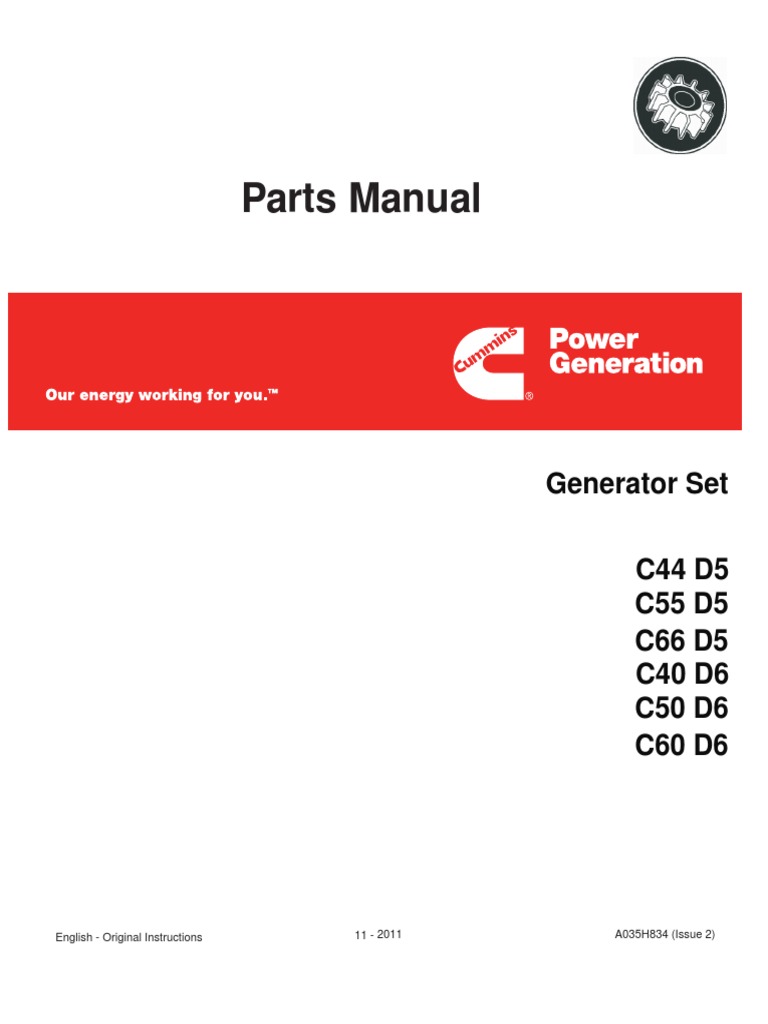 Parts Manual: Generator Set | PDF | Transformer | Machines