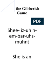 Guess the Gibberish Game Rules | PDF